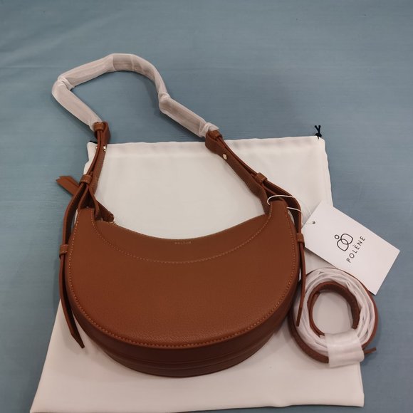 Polene | Bags | Polene Half Moon Shoulder Bag Camel | Poshmark